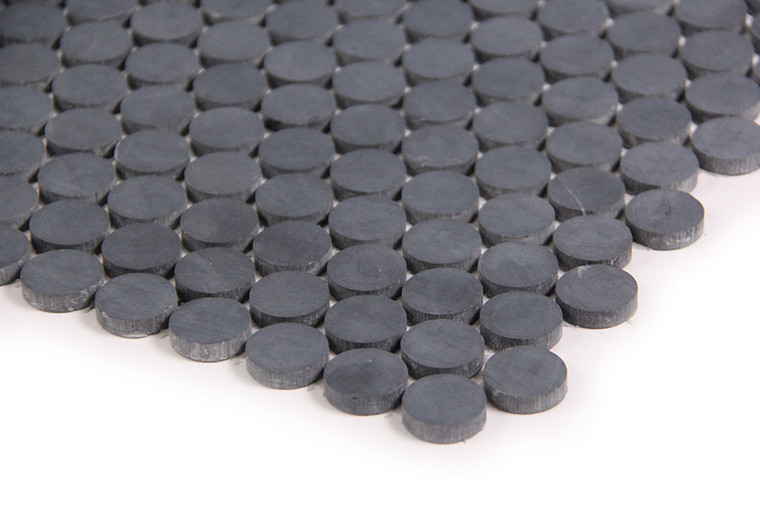 Lana Marquina 1" Penny Round Marble Tile