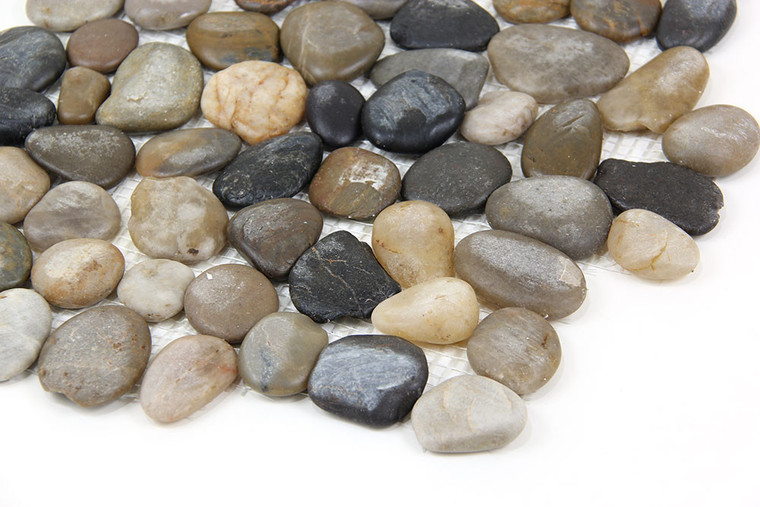 Pebble Stone Round Mixed Tile