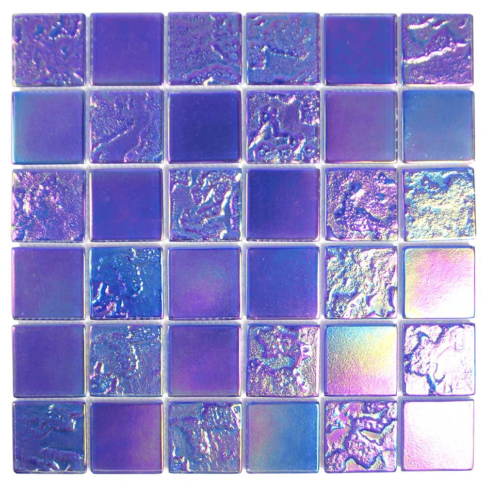 Beachwalk Ultra Blue Iridescent 2x2 Pool Tile