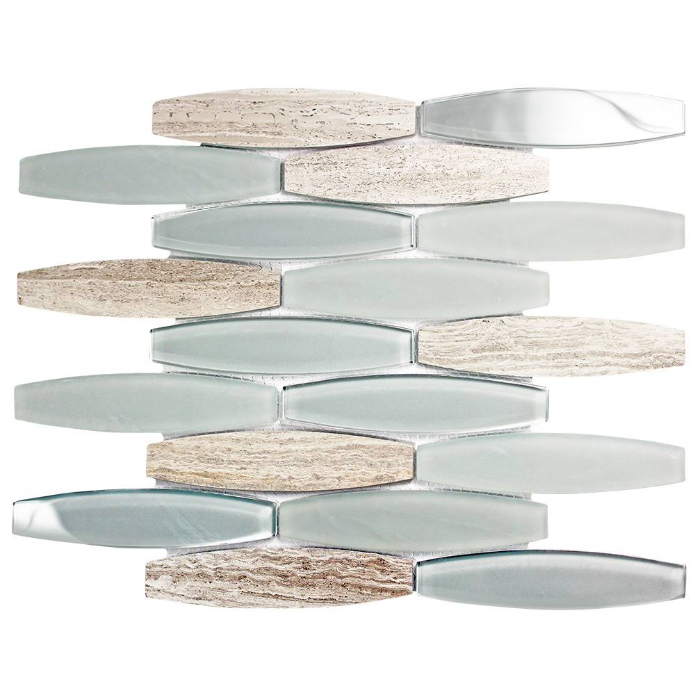 Radiant Grigio Mosaic Glass Tile