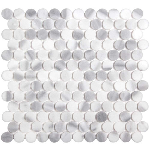 Lana Marmara 1" Penny Round Marble Tile