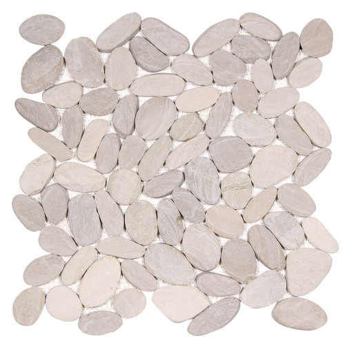 Dunes Beige Pebble Stone Sliced Tile