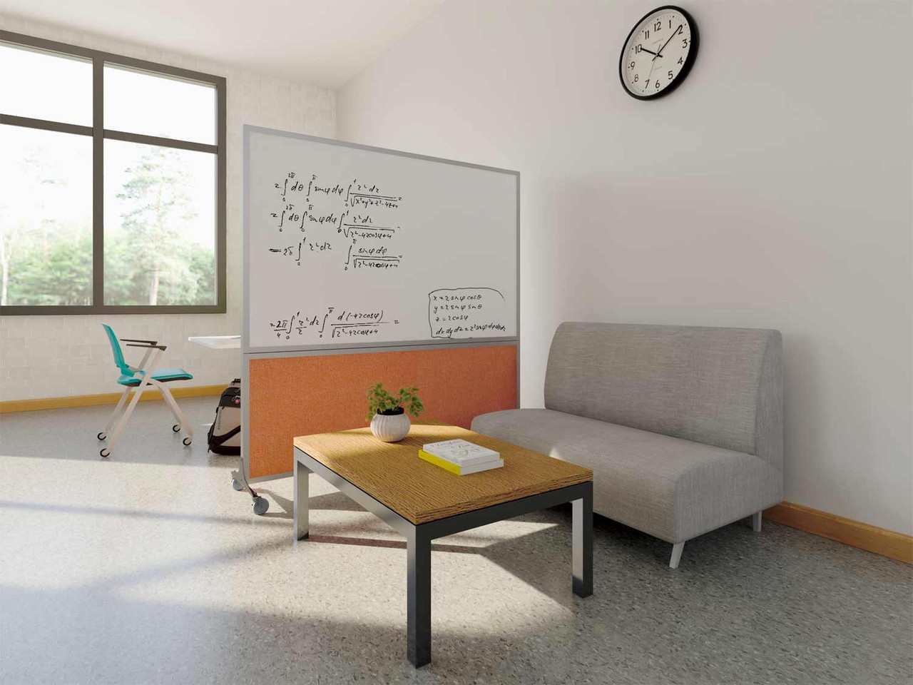 DivideWrite Portable Whiteboard Partition | Versare Solutions, LLC