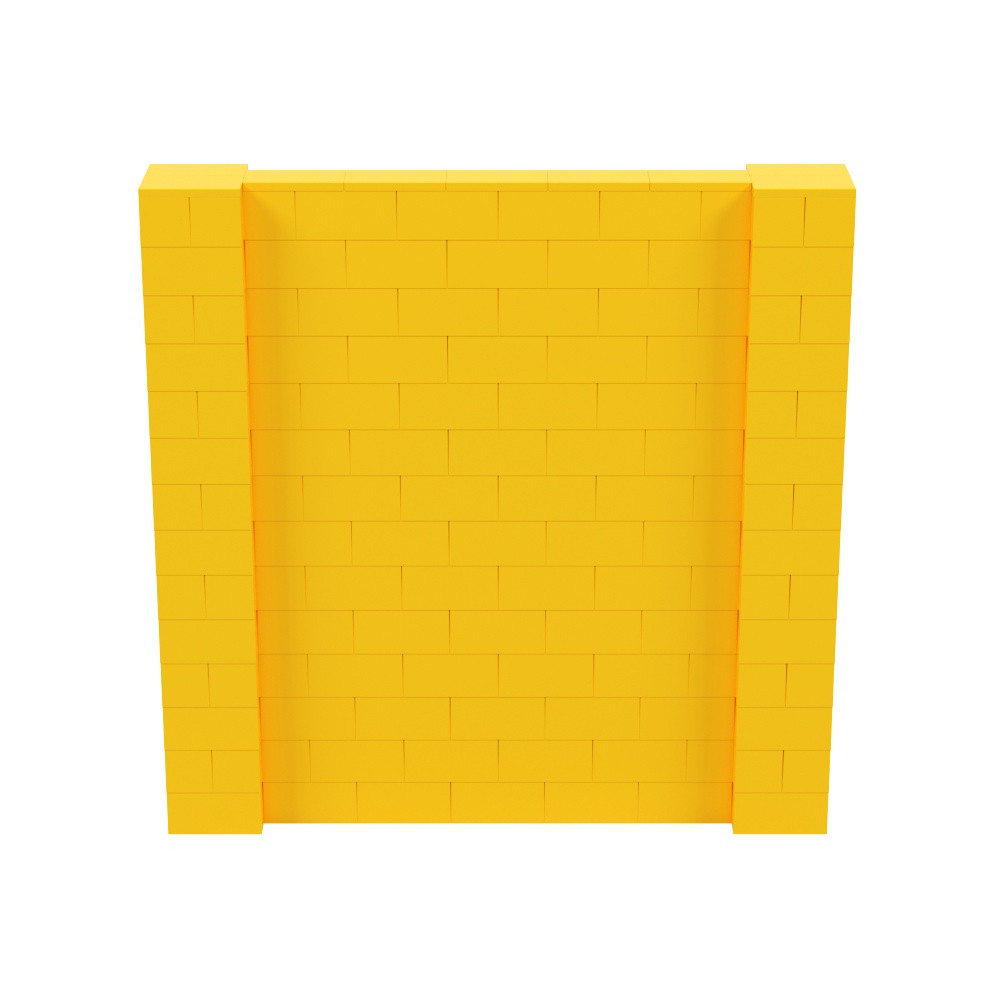 7' x 7' Yellow Simple Block Wall Kit