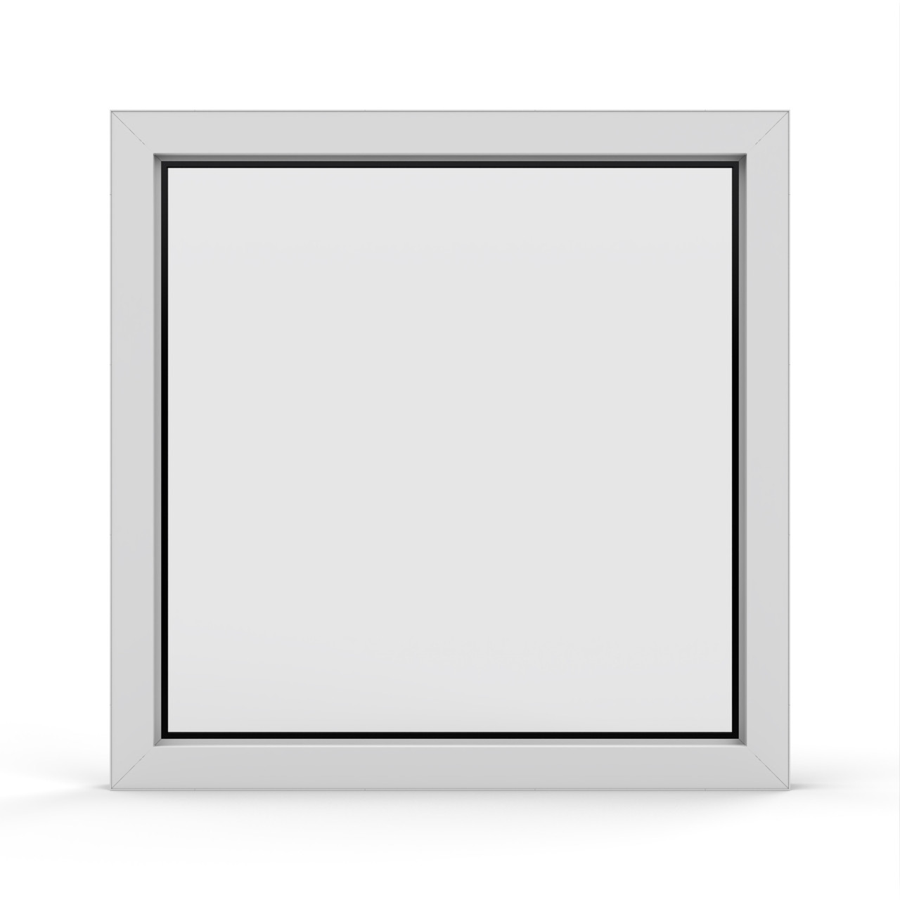 EverPanel window, 4' x 4', White Frame, Clear