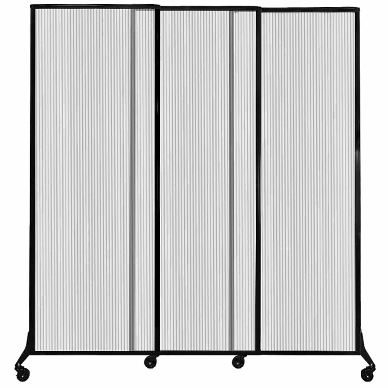 Quick-Wall (Sliding) Portable Partition 7' x 7'4" Clear Poly ...