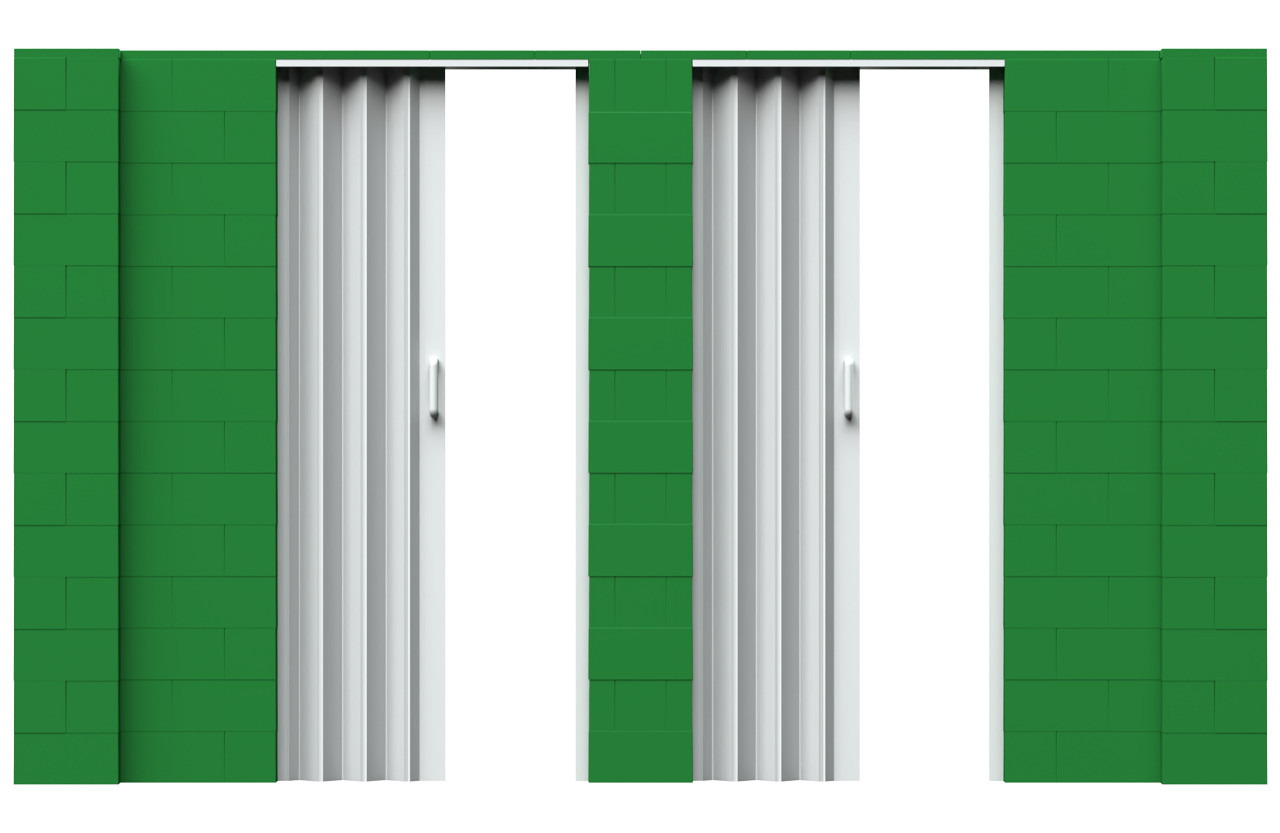 EverBlock® Wall Kit, T-Shaped with Doors | Versare Solutions, LLC