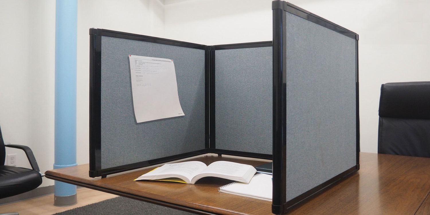 Tabletop Display Desktop Partition | Versare Solutions, LLC