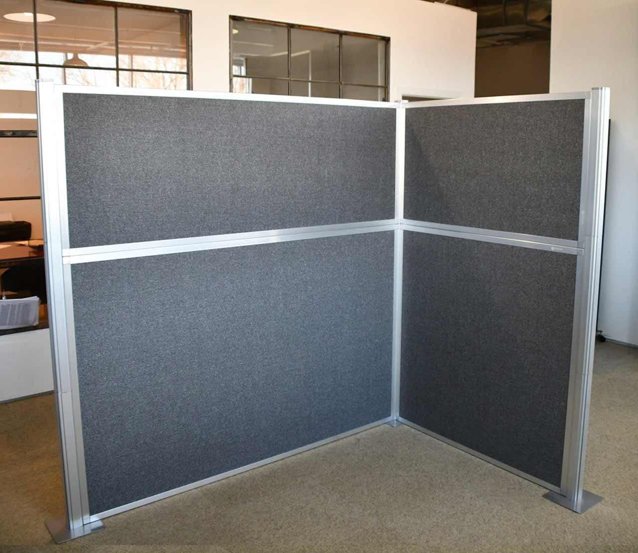 Acoustic Portable Partition Hush Panel Kit (L Shape) Office Design ...
