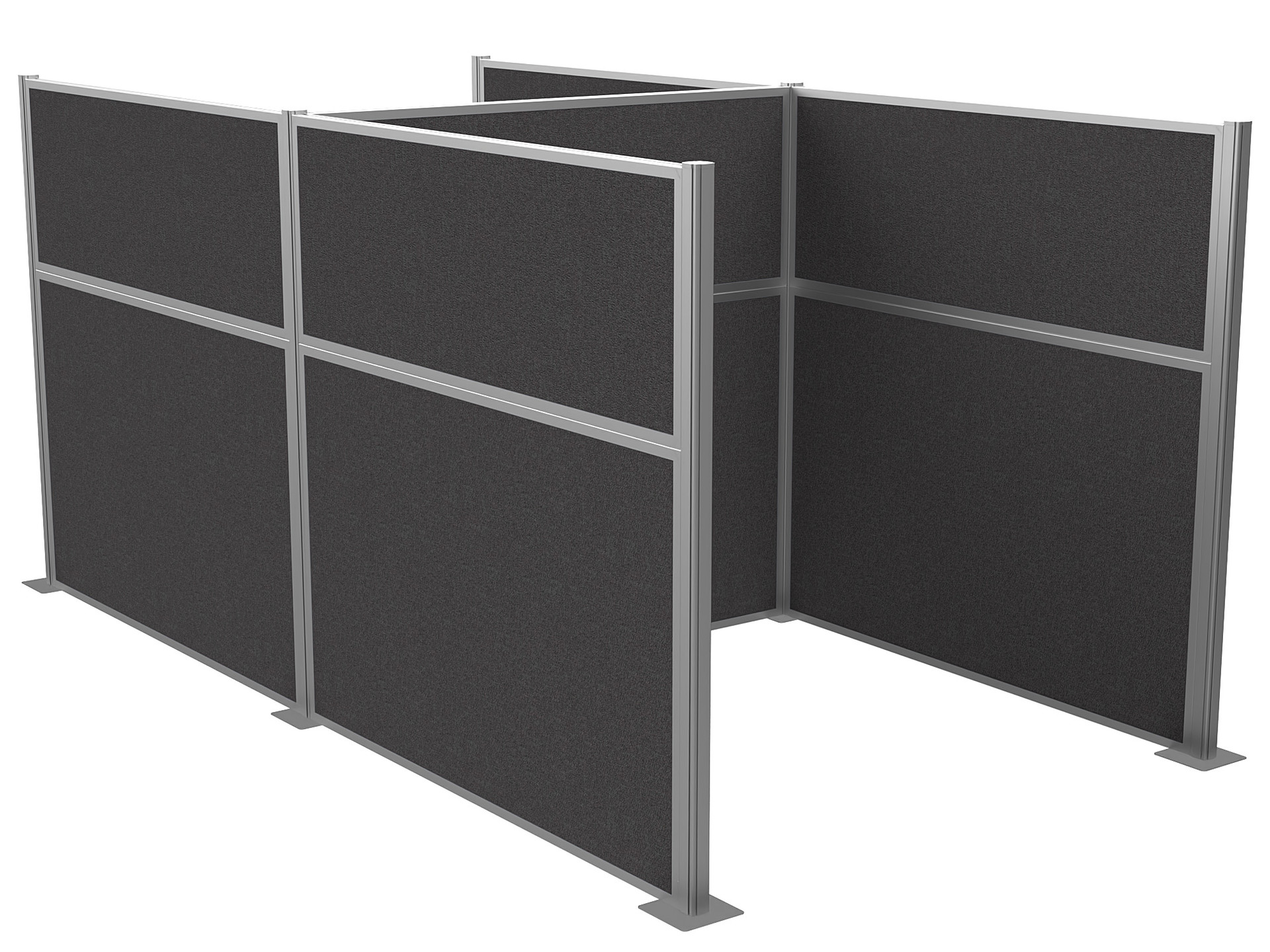 Acoustic Portable Office Partitions Hush Panel Kit Double Cube (H or W ...