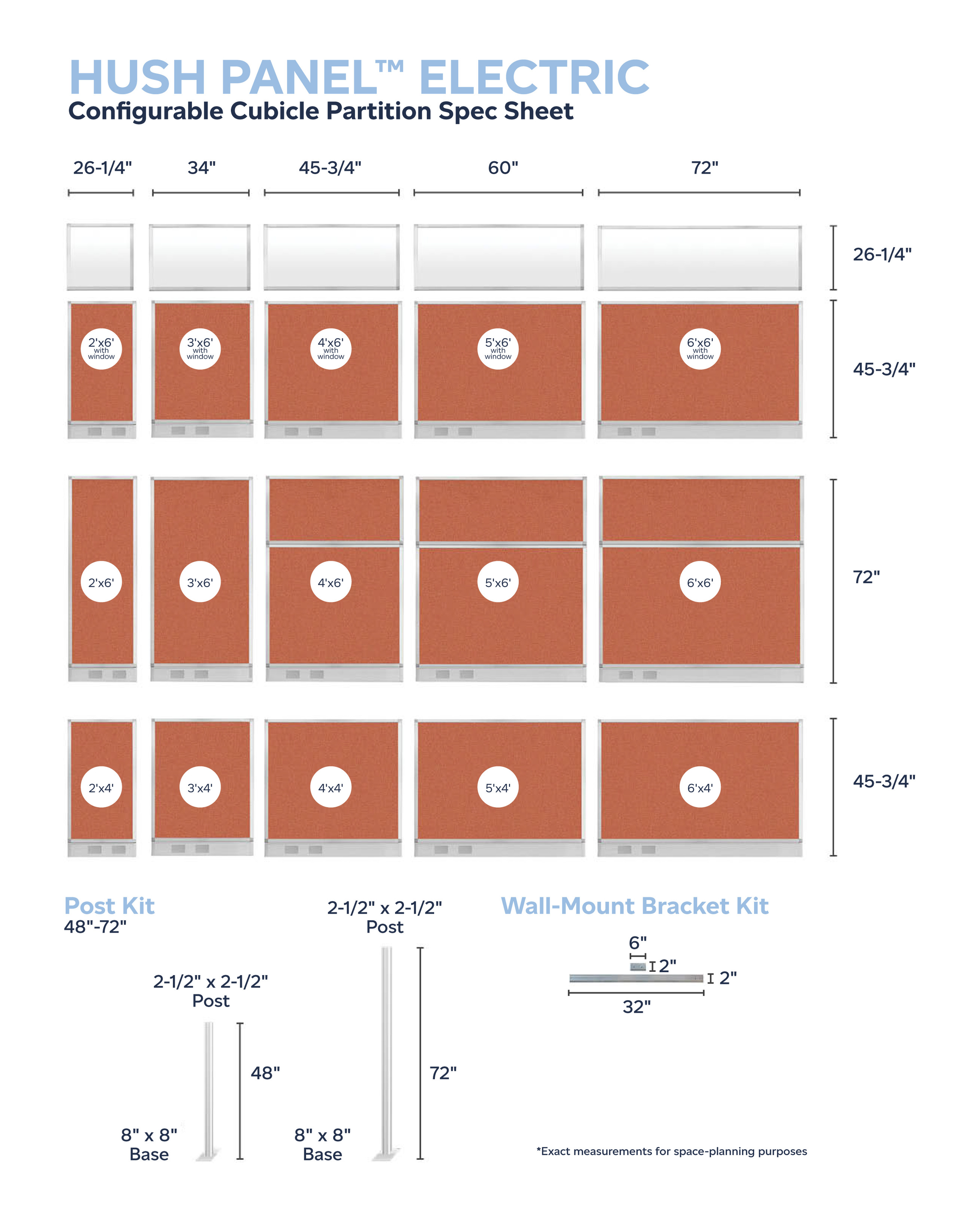Electric Hush Panel | Configurable Acoustic Cubicle Partition