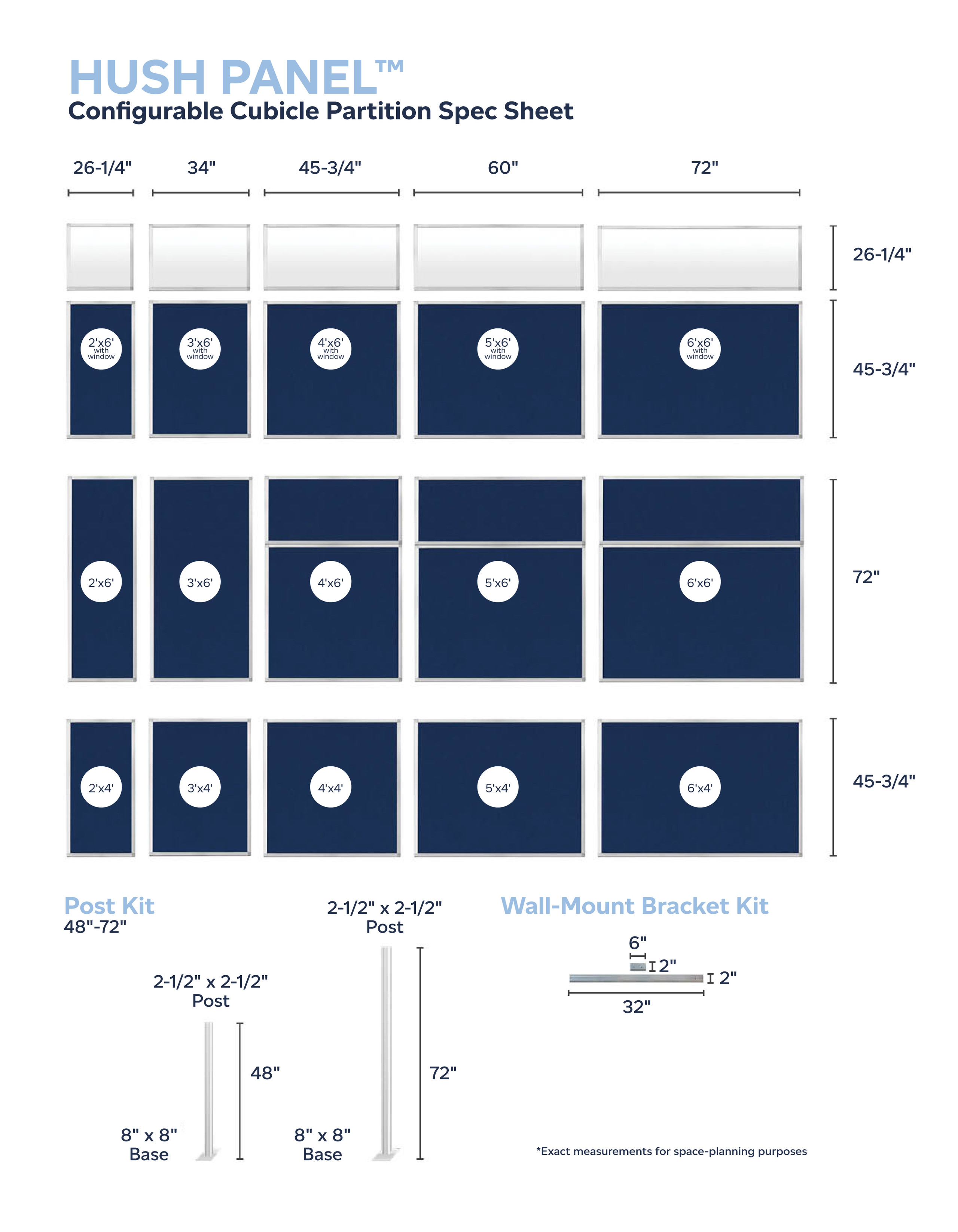 Hush Panel | Configurable Acoustic Cubicle Partition