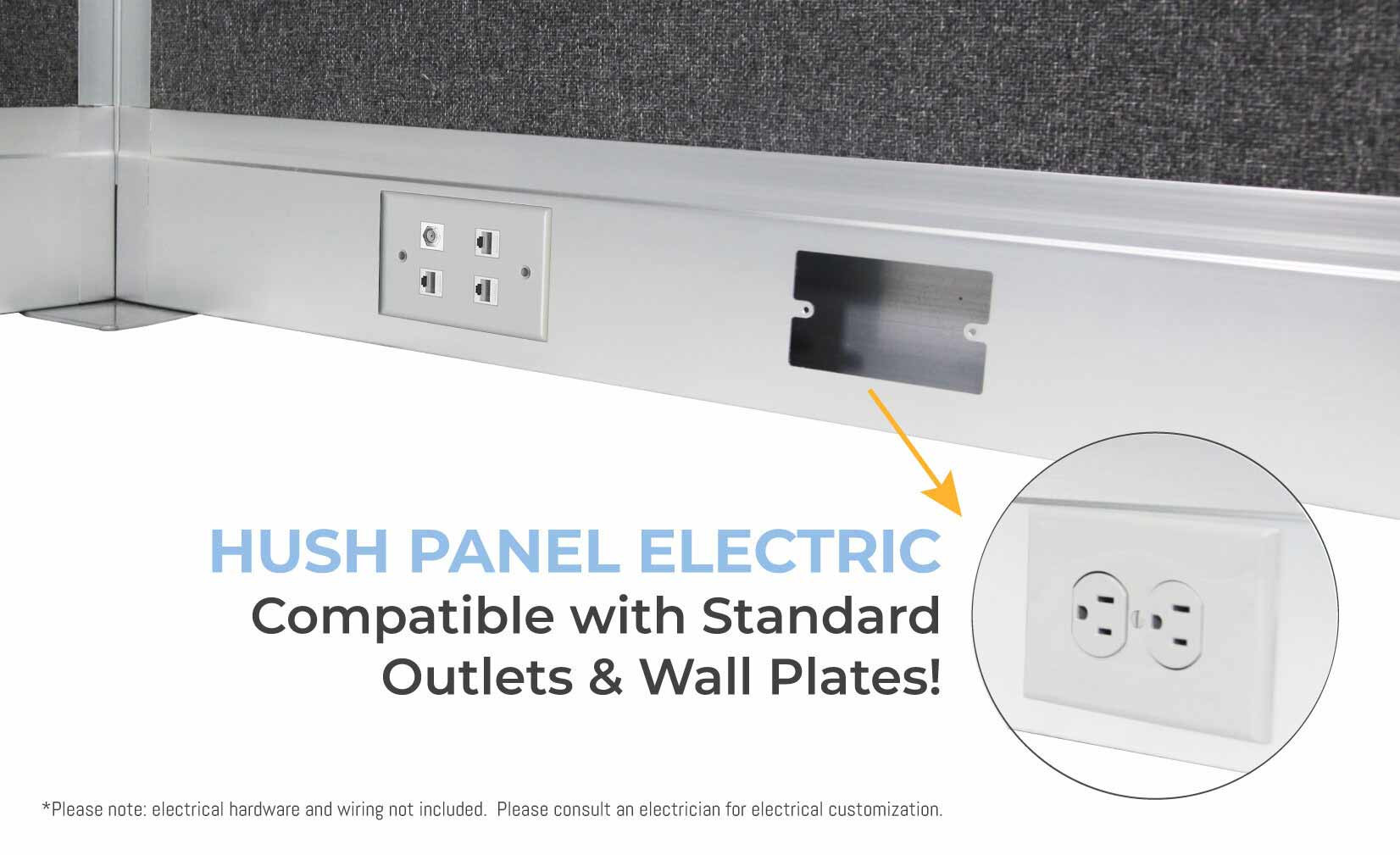 Portable Partition Wall Hush Panel Kit Single Cube (U Shape) | Versare ...