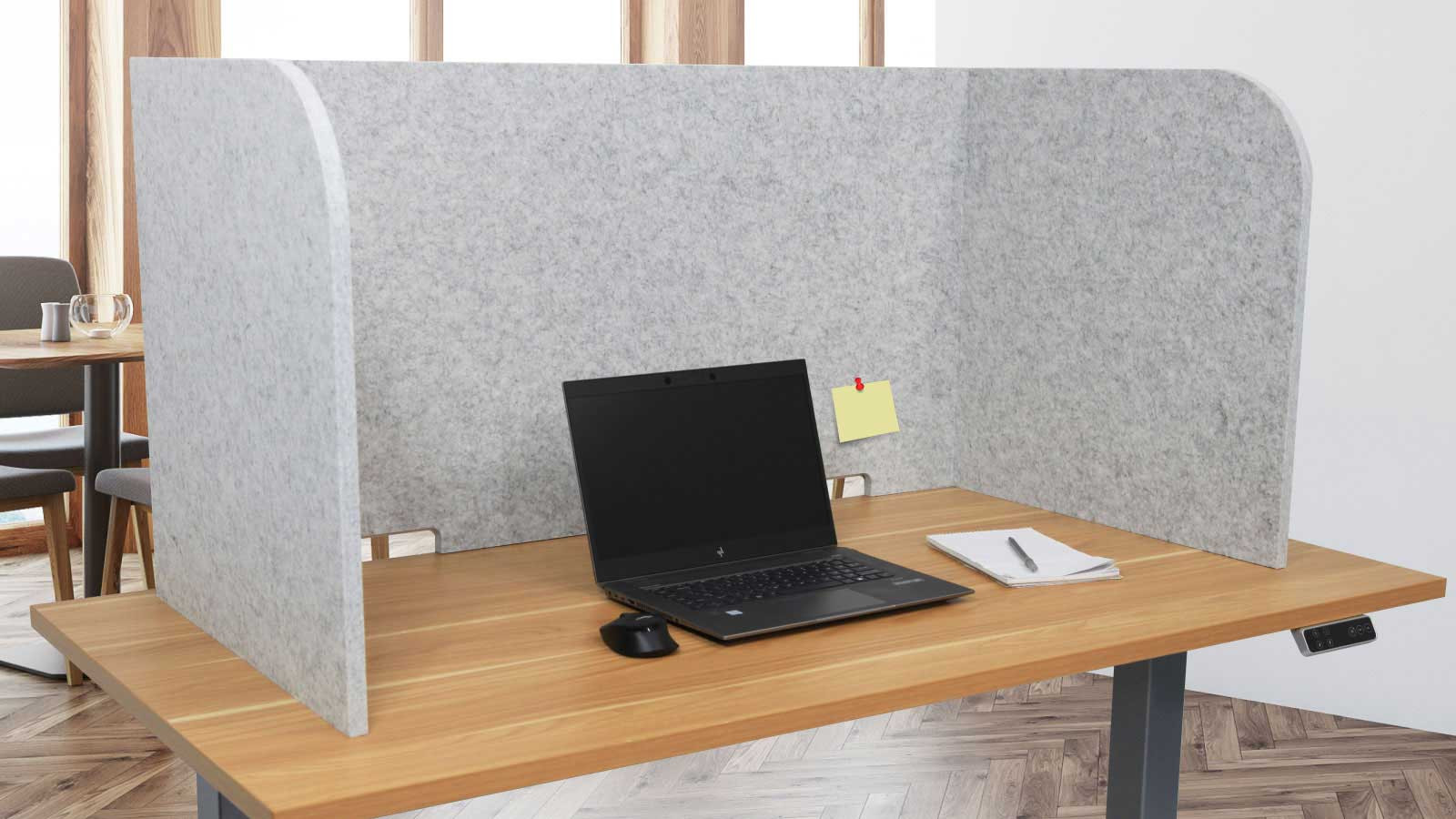 SoundSorb™ U-Shaped Desktop Privacy Panels | Versare Solutions, LLC