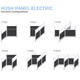 Black Electric Hush Panel™ | Configurable Acoustic Cubicle Partition