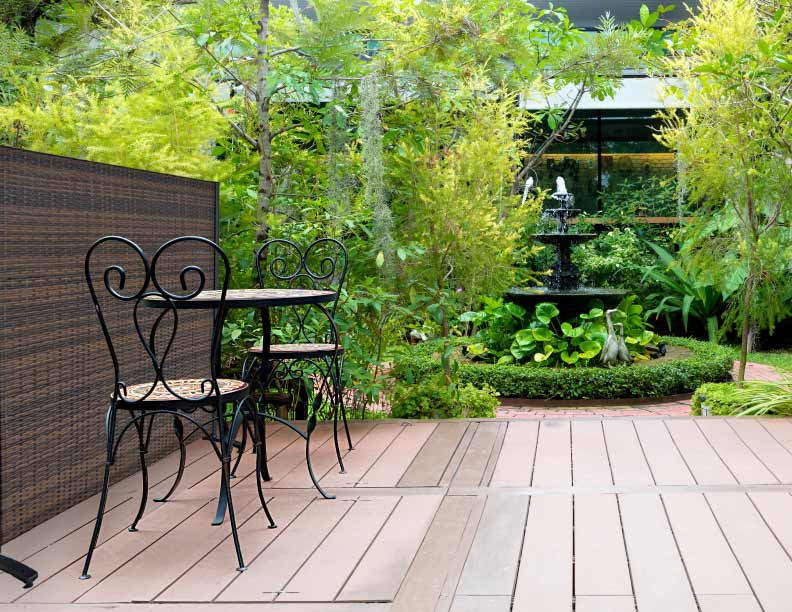 Single Panel Outdoor Wicker Partition