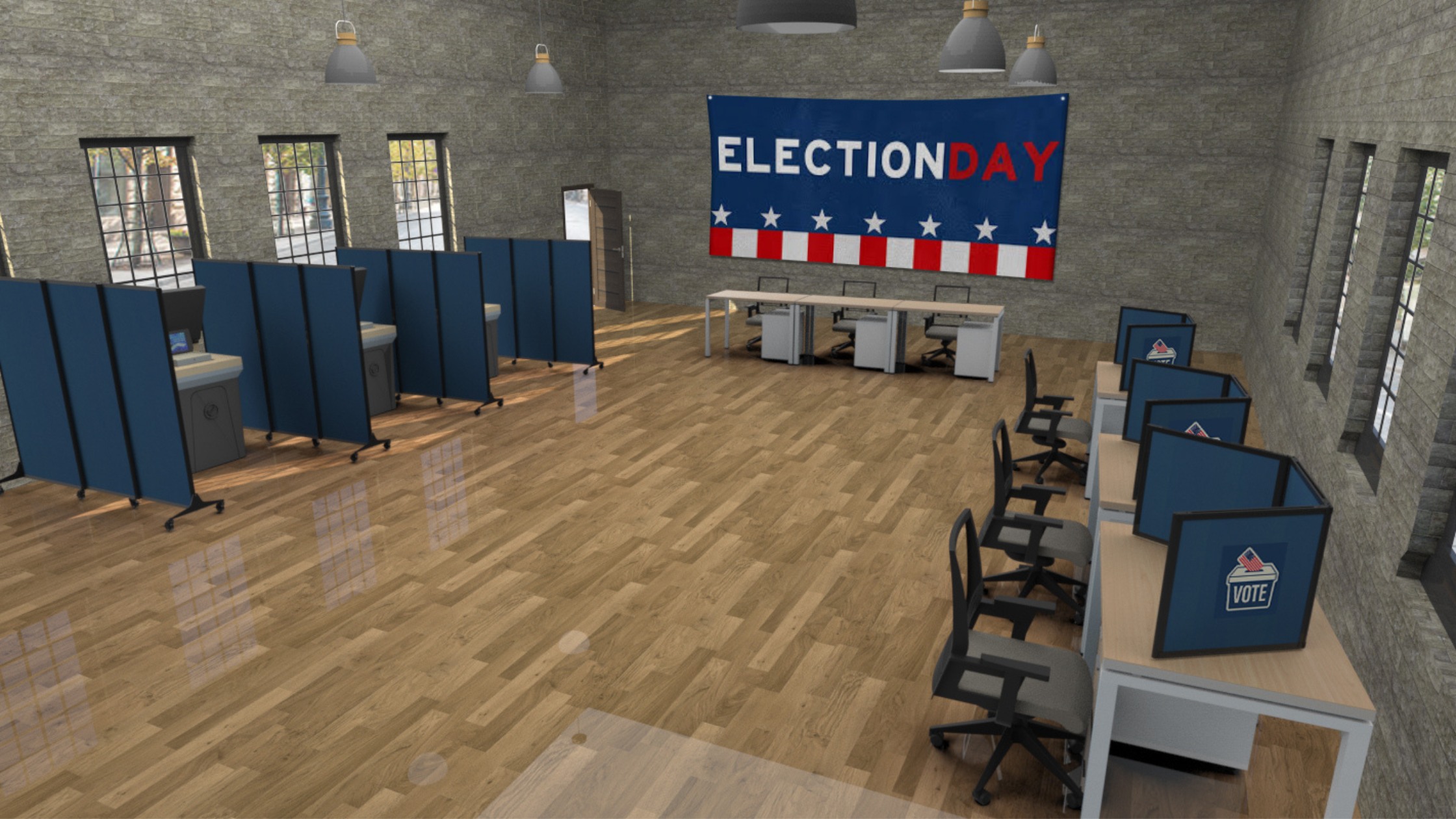 How Room Dividers Improve Privacy and Flow at Polling Stations ...