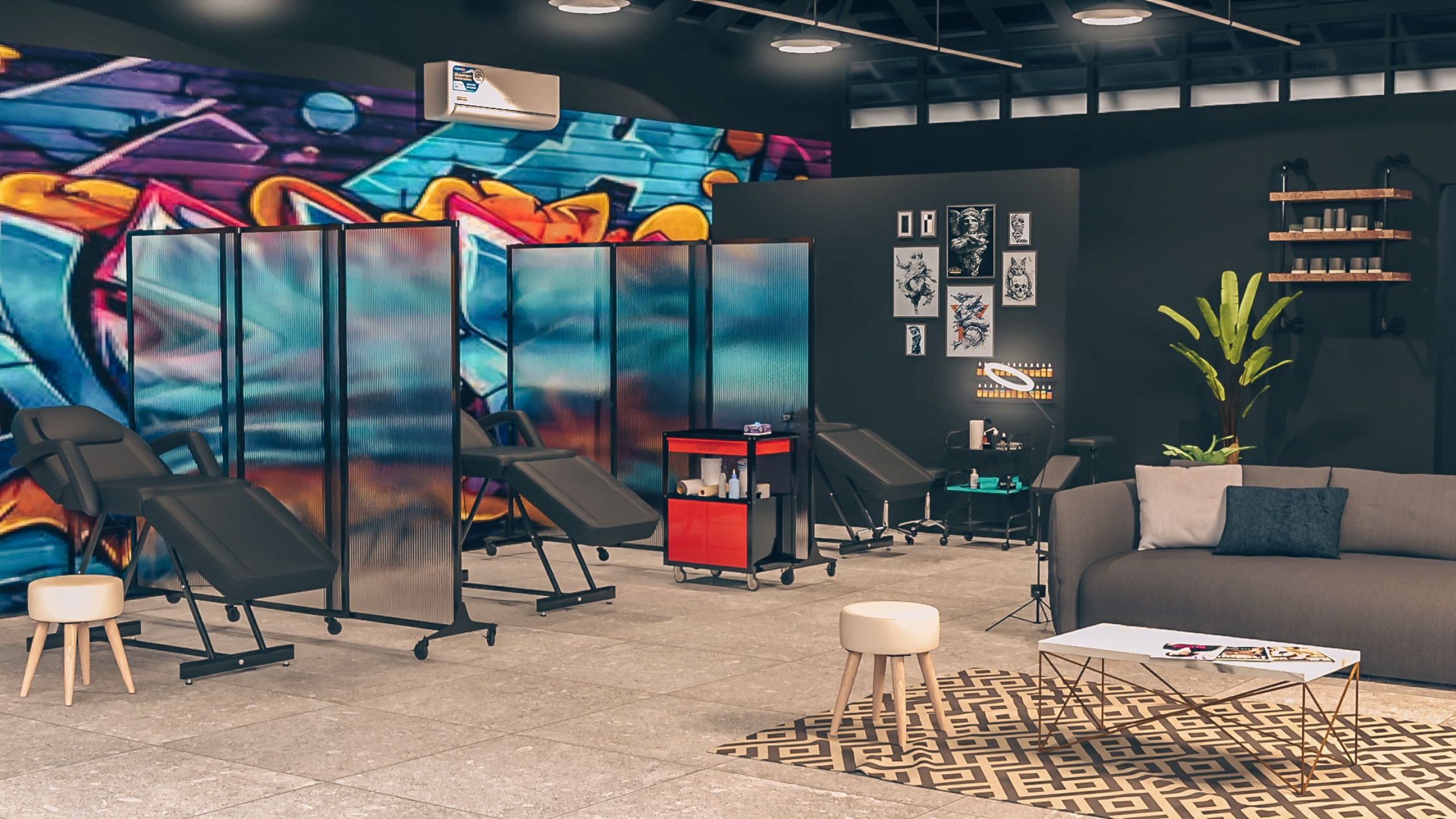 Elevate Client Comfort with Room Dividers in Tattoo Shops and Piercing ...