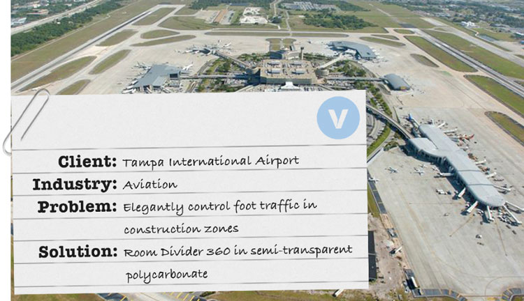 Portable Partitions Control Traffic During Airport Construction ...