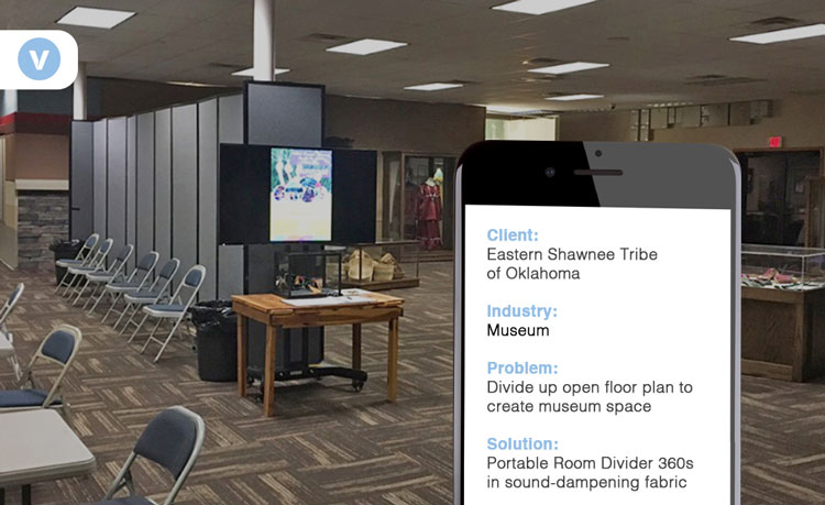 Portable Partition Wall Creates Quick Museum Exhibition Space - Versare ...