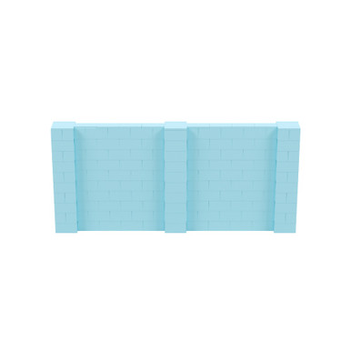 11' x 5' Light Blue Simple Block Wall Kit