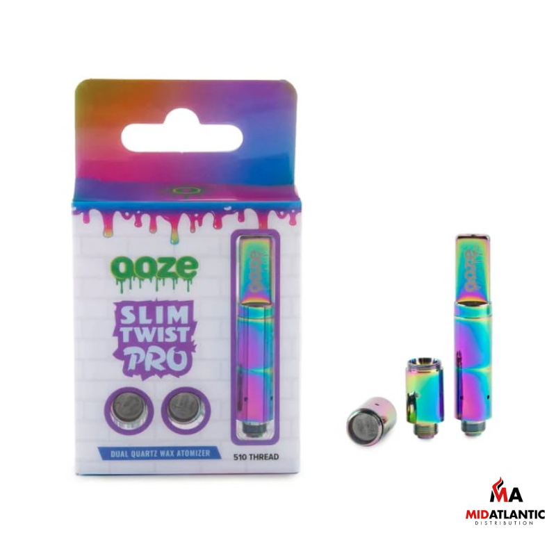 Ooze Slim Twist Pro 510 Dual Quartz Atomizer