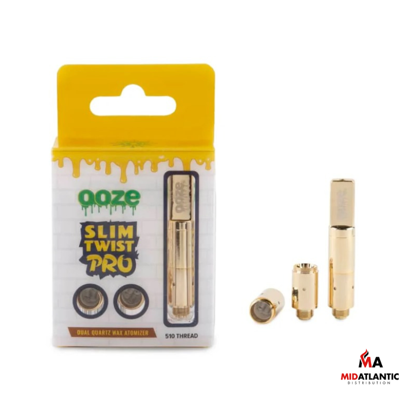 Ooze Slim Twist Pro 510 Dual Quartz Atomizer