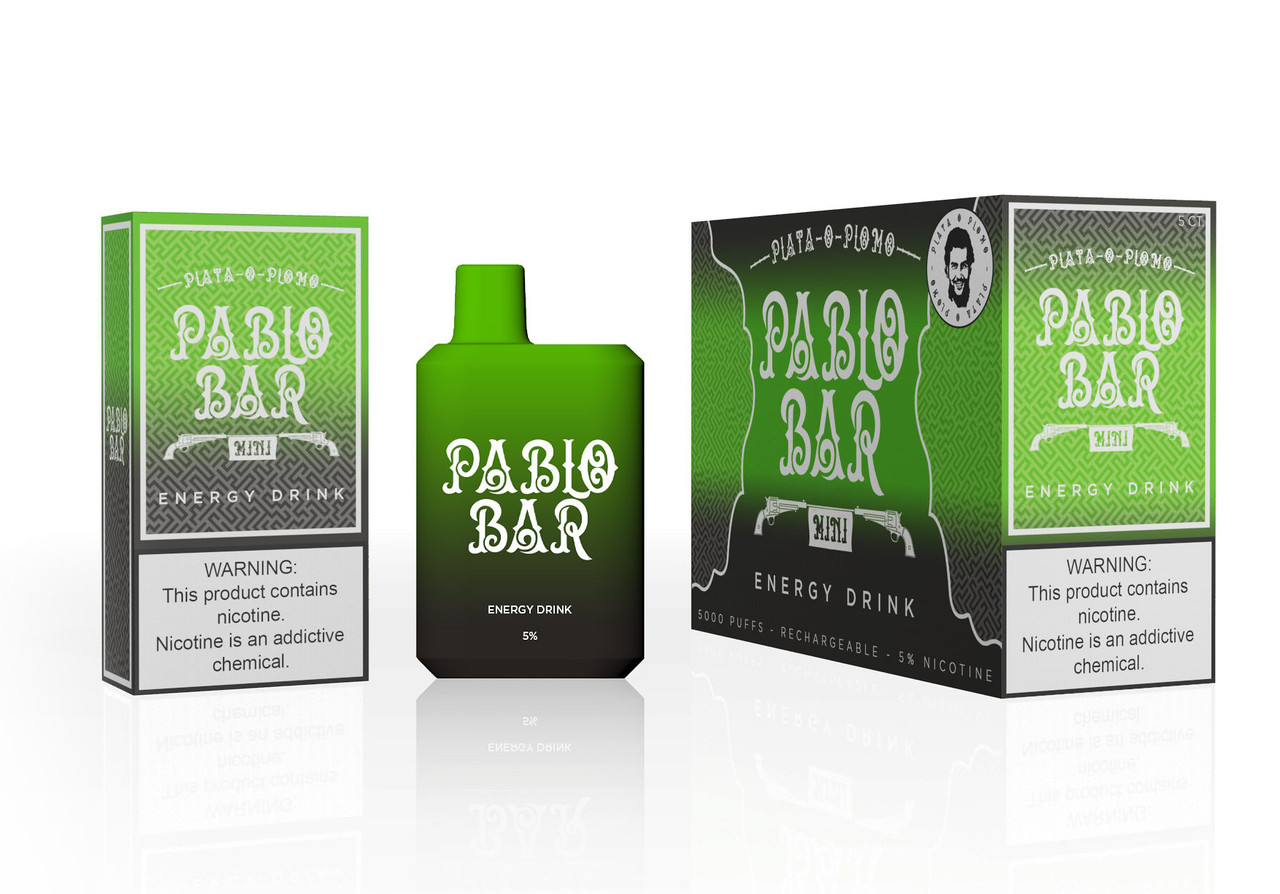 Pablo Bar Mini 5000 Puffs 50mg TFN 15mL Disposable - Mid Atlantic ...