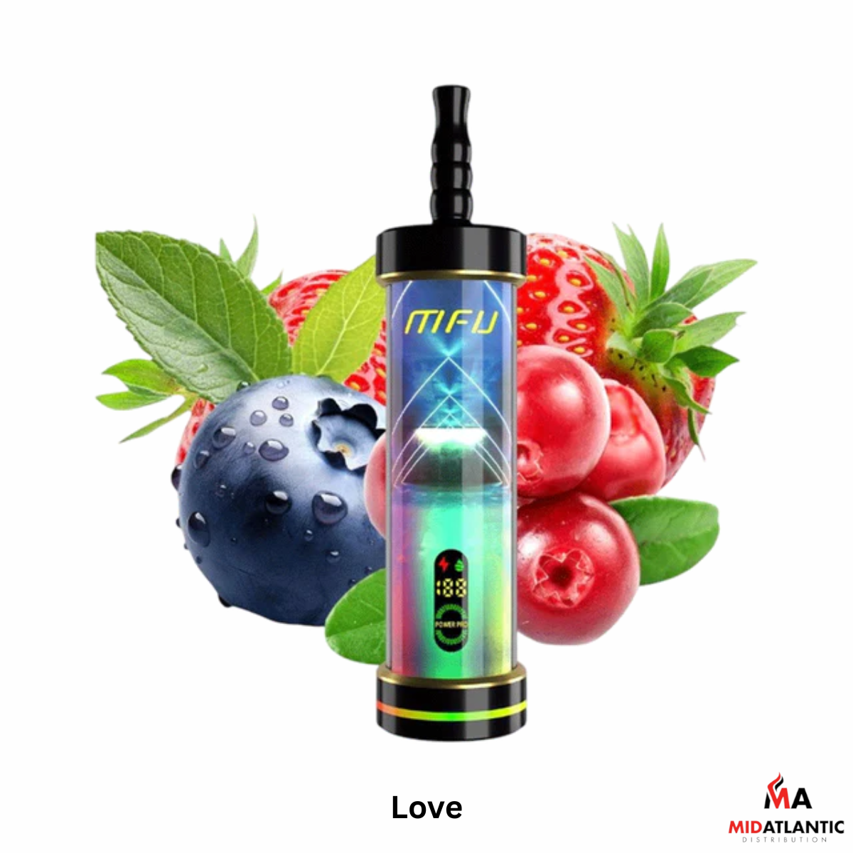 MFU Shisha X2 60k Puffs 50mg 60mL Disposables | Display of 5