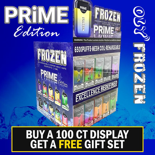 Oly Frozen Prime Edition 6500 Puffs 50mg 13mL Disposables (Assorted ...