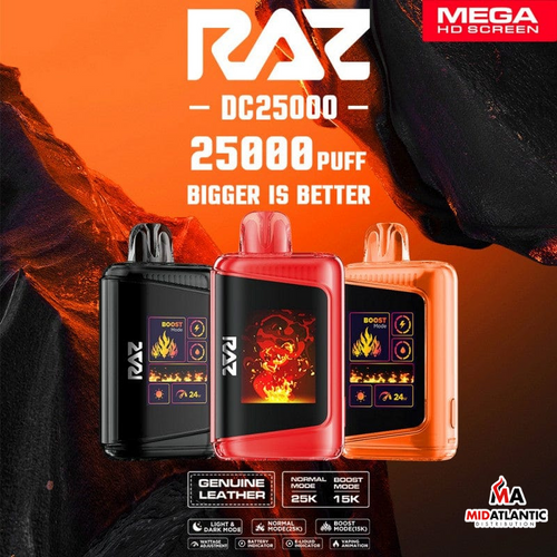 Raz DC25000 25k Puffs 50mg 16mL Disposables *Display of 5*