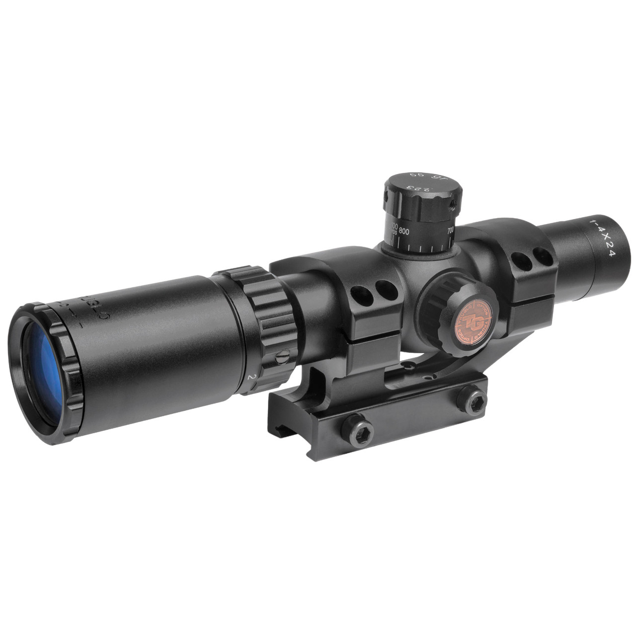 Truglo Tru-Brite 1-4x24 Tactical 30mm Riflescope, Duplex Mil-Dot ...