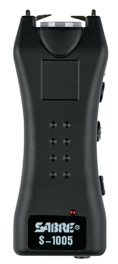 Sabre Dual Capacitor Stun Gun with LED Flashlight - Black | BOSQUE Outdoors