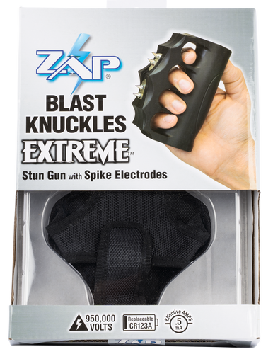 Zap Blast Knuckle Extreme 950,000 Volt Stun Gun with 2 CR123A Batteries ...
