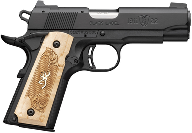 Browning 051068490 1911-22 Black Label Medallion Compact Frame 22 LR 10 ...