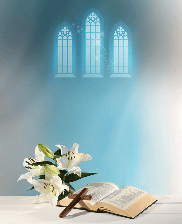 Religious Theme Photo Panel - Woven Remembrance