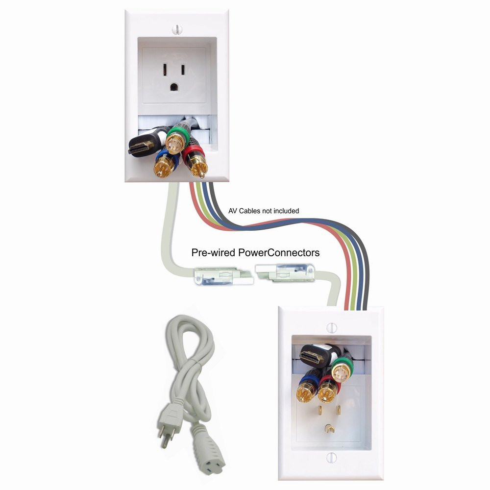 PowerBridge ONE-CK In-Wall Cable Management System for Wall-Mounted TVs