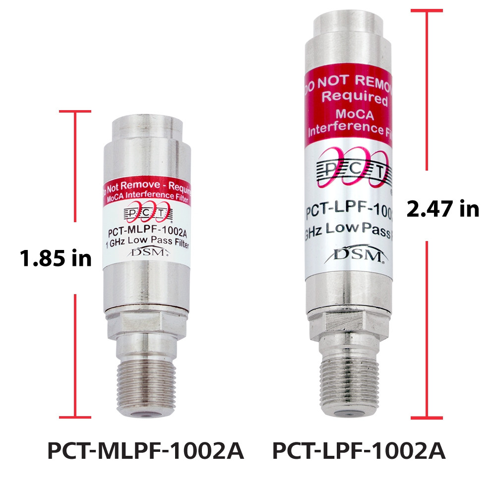 PCT-MLPF-1002A 1GHz Low Pass MoCA Filter for Ethernet to Coax ...