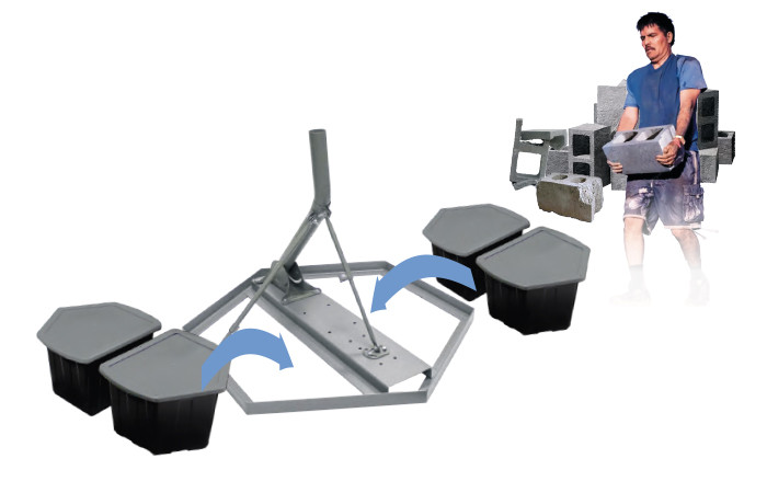 Hydro-Mount NPR9-KIT Non-Penetrating Mount by Perfect Vision - Free ...