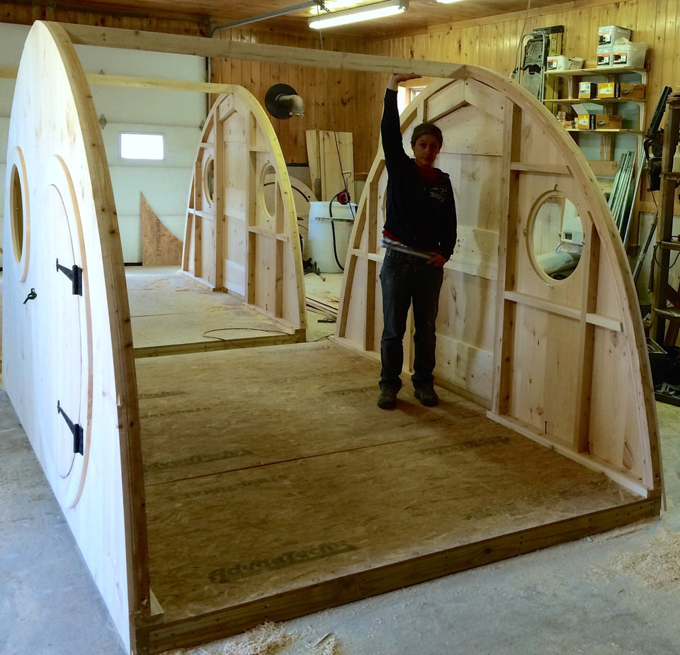 Wooden Hobbit Hole She Shed Garden Room
