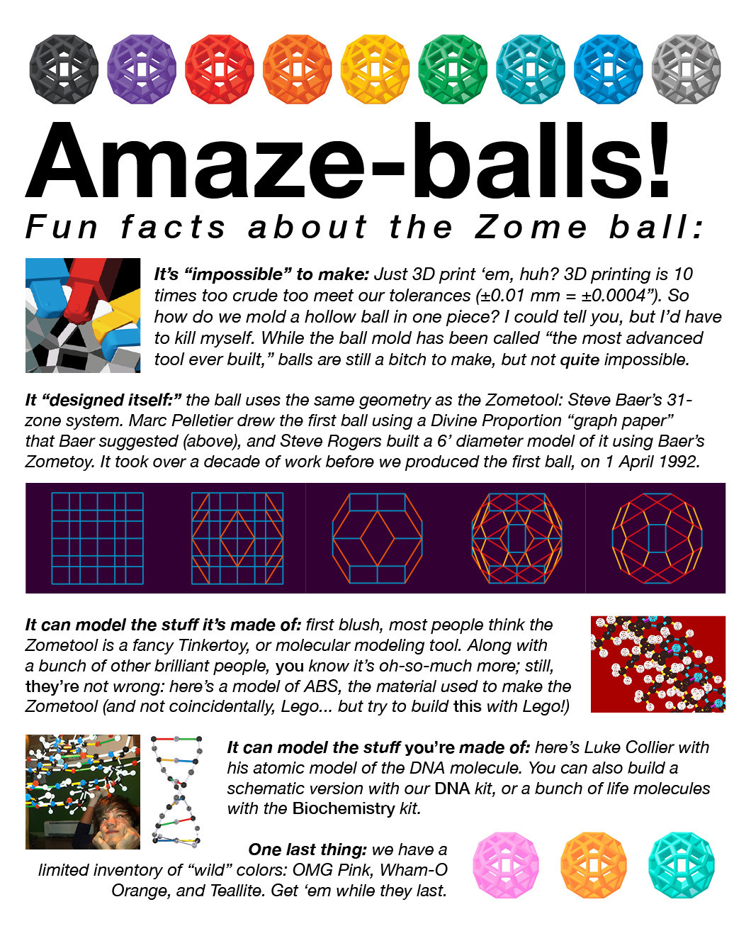 Zometool - The construction set treasured by kids and Nobel Prize winners.