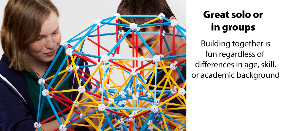 Zometool - The construction set treasured by kids and Nobel Prize winners.