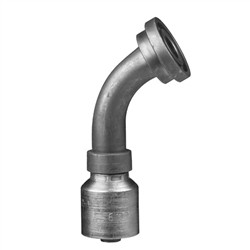 2" Hose X 2" Code 61 Flange, BW2331-32PA45 45° Degree Hydraulic Crimp ...