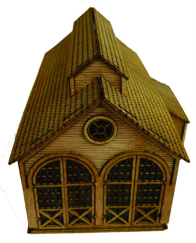 Twin Engine House HO scale - The Doyleston Shed