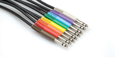 Hosa Professional TT Balanced Bantam Patch Cables, TT to Same ...