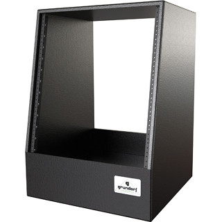 Grundorf SLB-12C-B Studio Slant Rack - 12 Space w/ Casters - Black