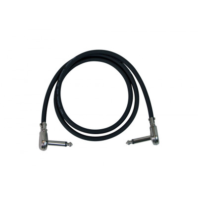 On-Stage PC536B 3' Patch Cable w/ Pancake Connectors (Black)
