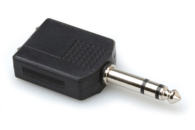 Hosa GPP-359 Adaptor Dual 1/4 in TRS to 1/4 in TRS - Lunchbox Audio