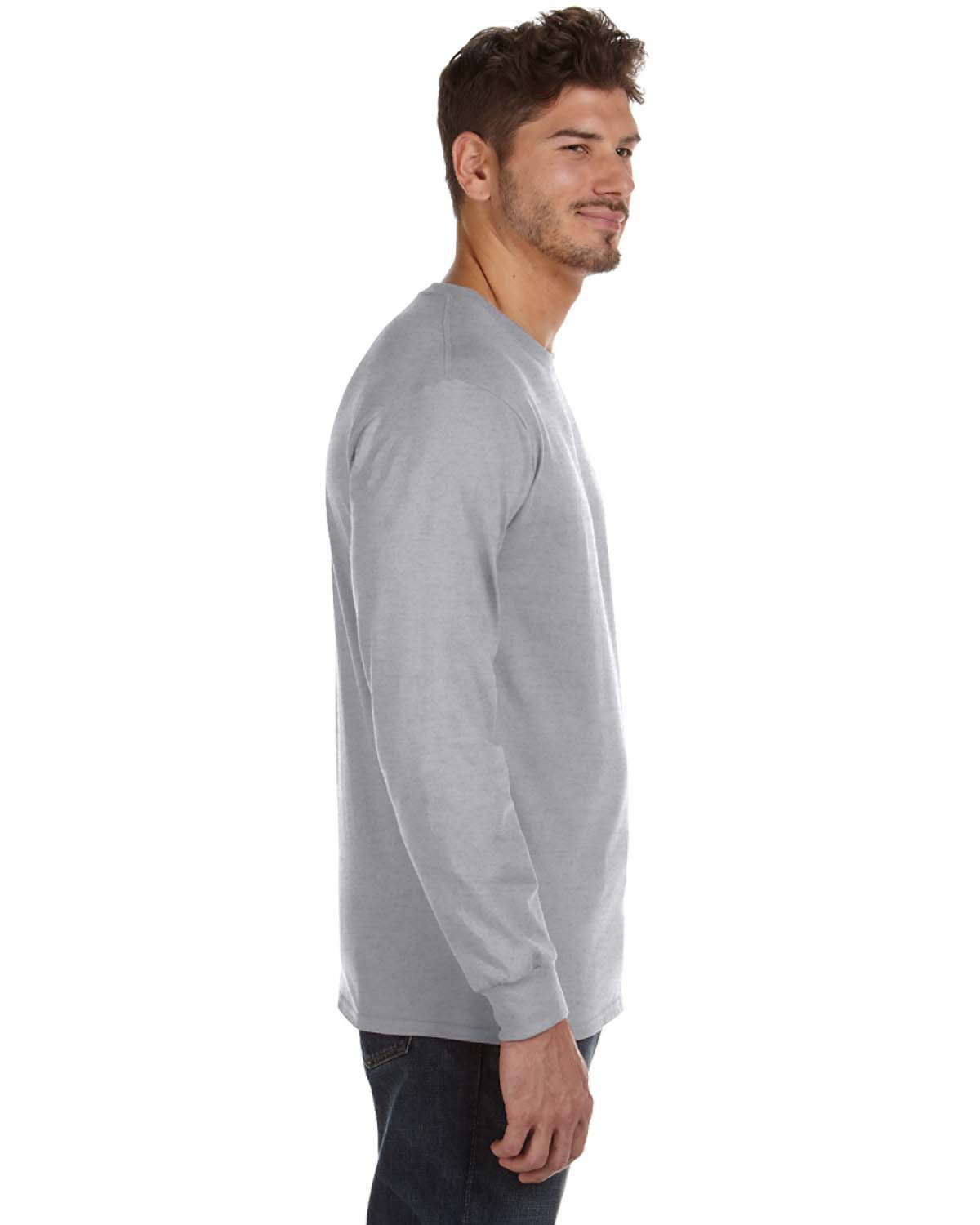 784AN Anvil Adult Midweight Long-Sleeve T-Shirt | BlankTeesUSA