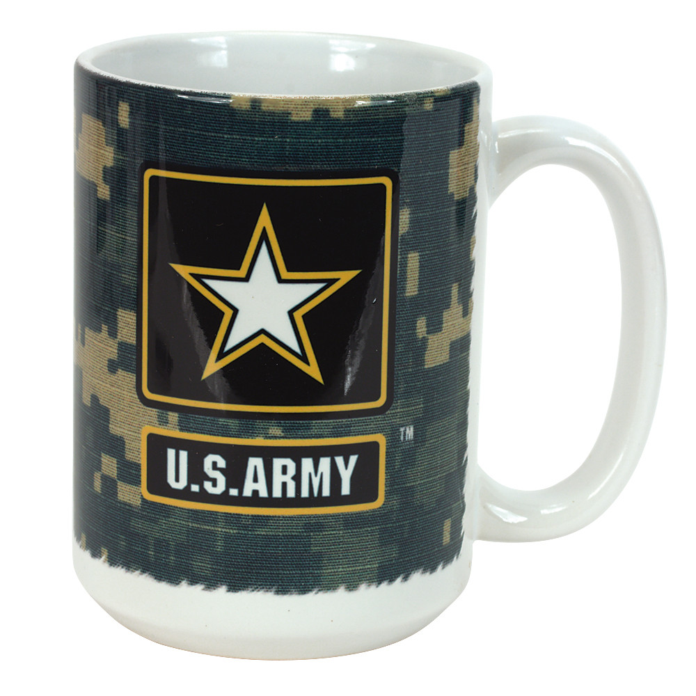 Military Ceramic Mug (Army Strong, Army Logo, Camo)